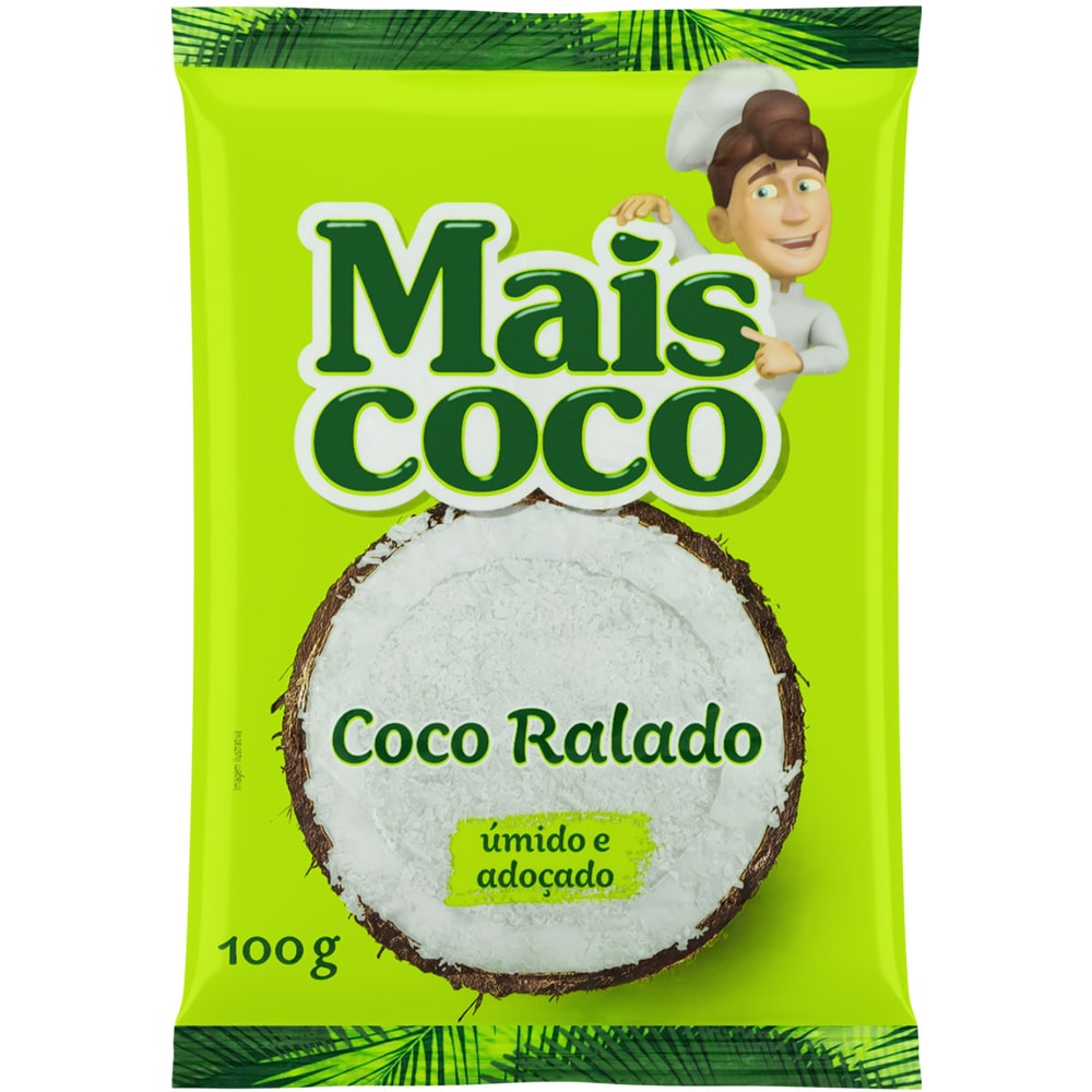 Coco Ralado Mais Coco 100g - Destro