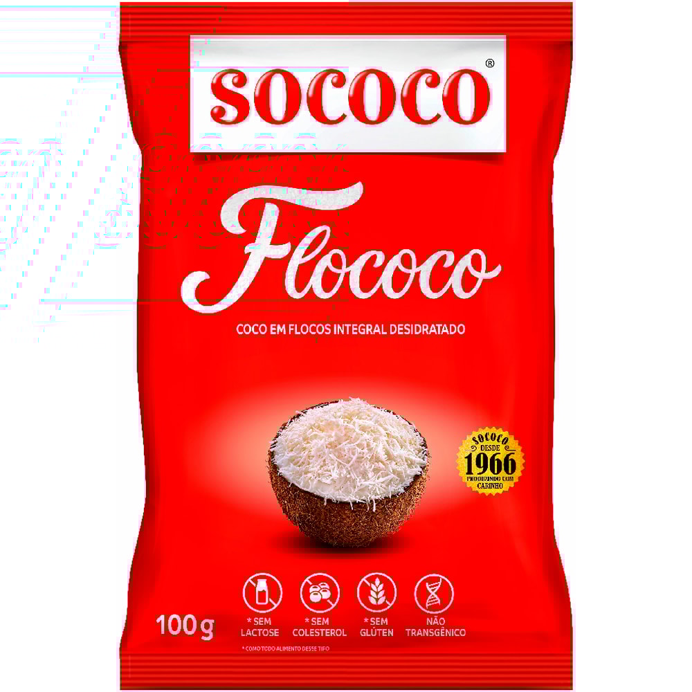 Coco Ralado Sococo Flococo 100g - Destro