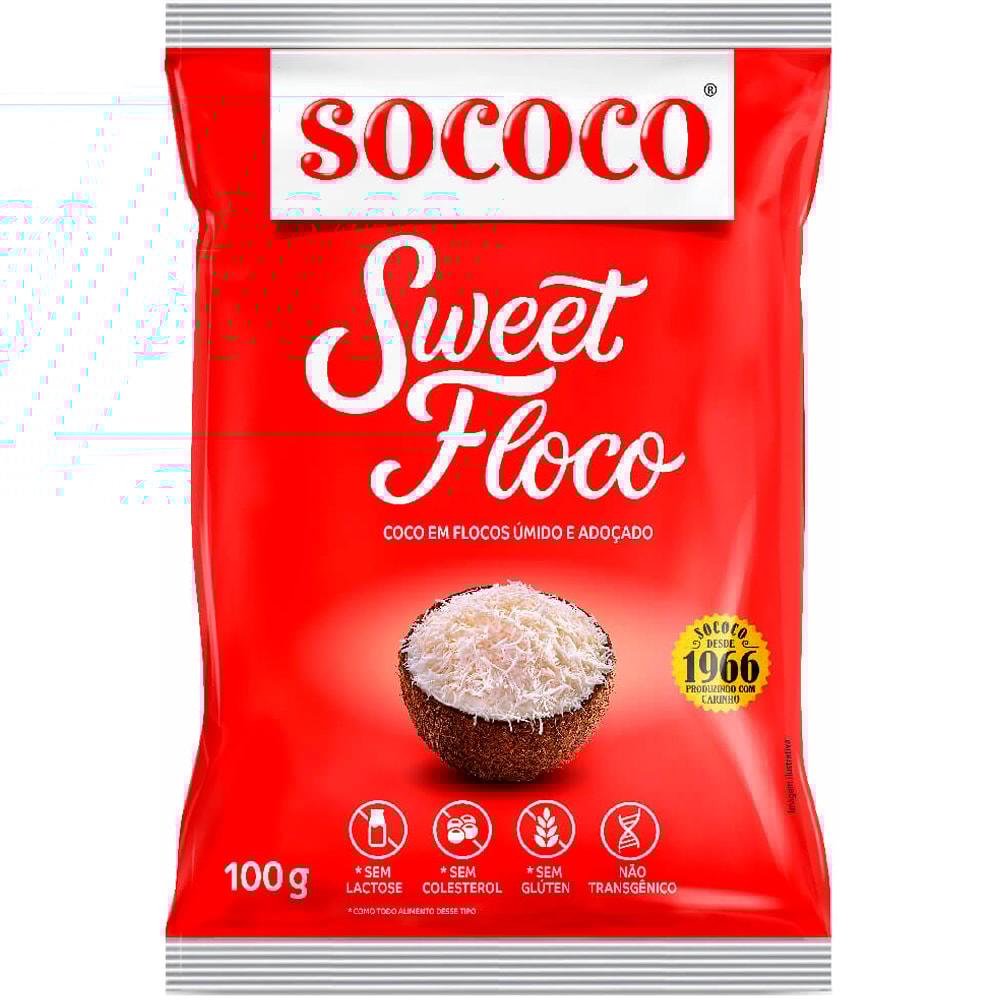 Coco Ralado Sococo Úmido 100g - Destro