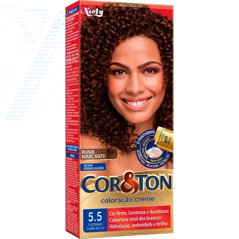 Coloração Cor&Ton Castanho Claro Caju 5.5 - Destro
