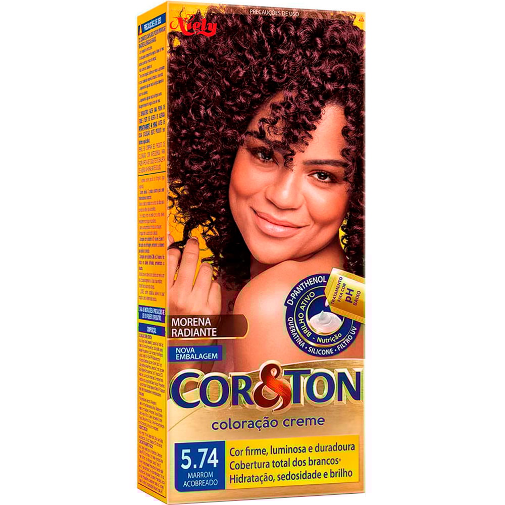 Coloração Cor&Ton Tons Castanhos Marrom Acobreado 5.74 - Destro