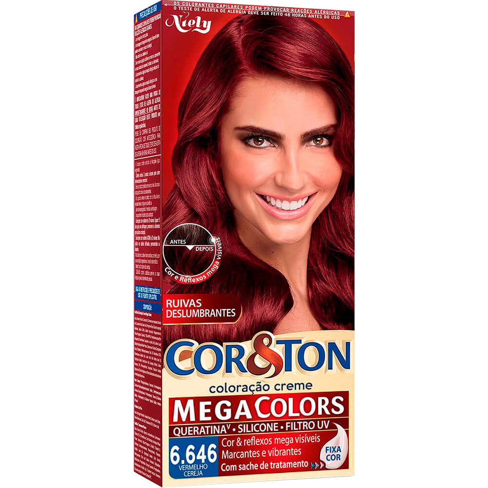 Coloração Cor&Ton Vermelho Cereja 6.646 - Destro