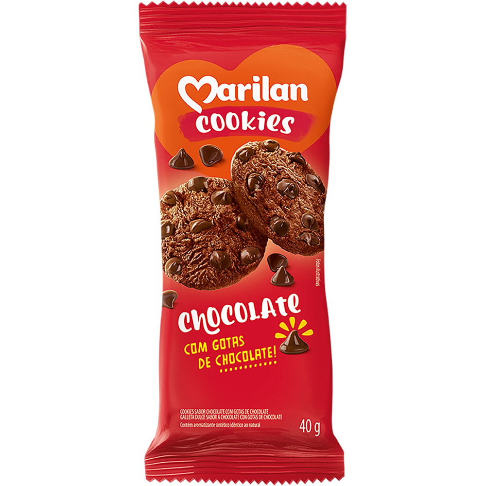 Cookies Marilan Gotas de Chocolate 40g - Destro