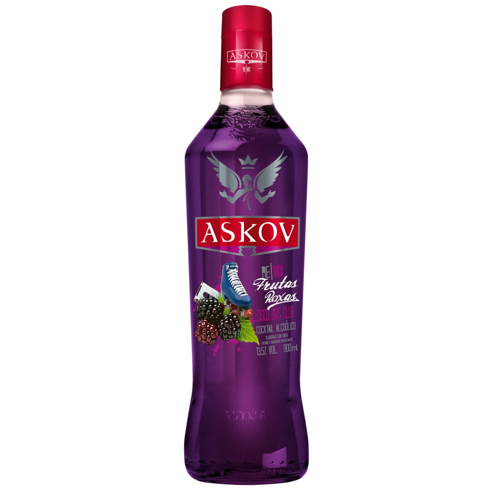Coquetel Askov Frutas Roxas Remix 900ml - Destro