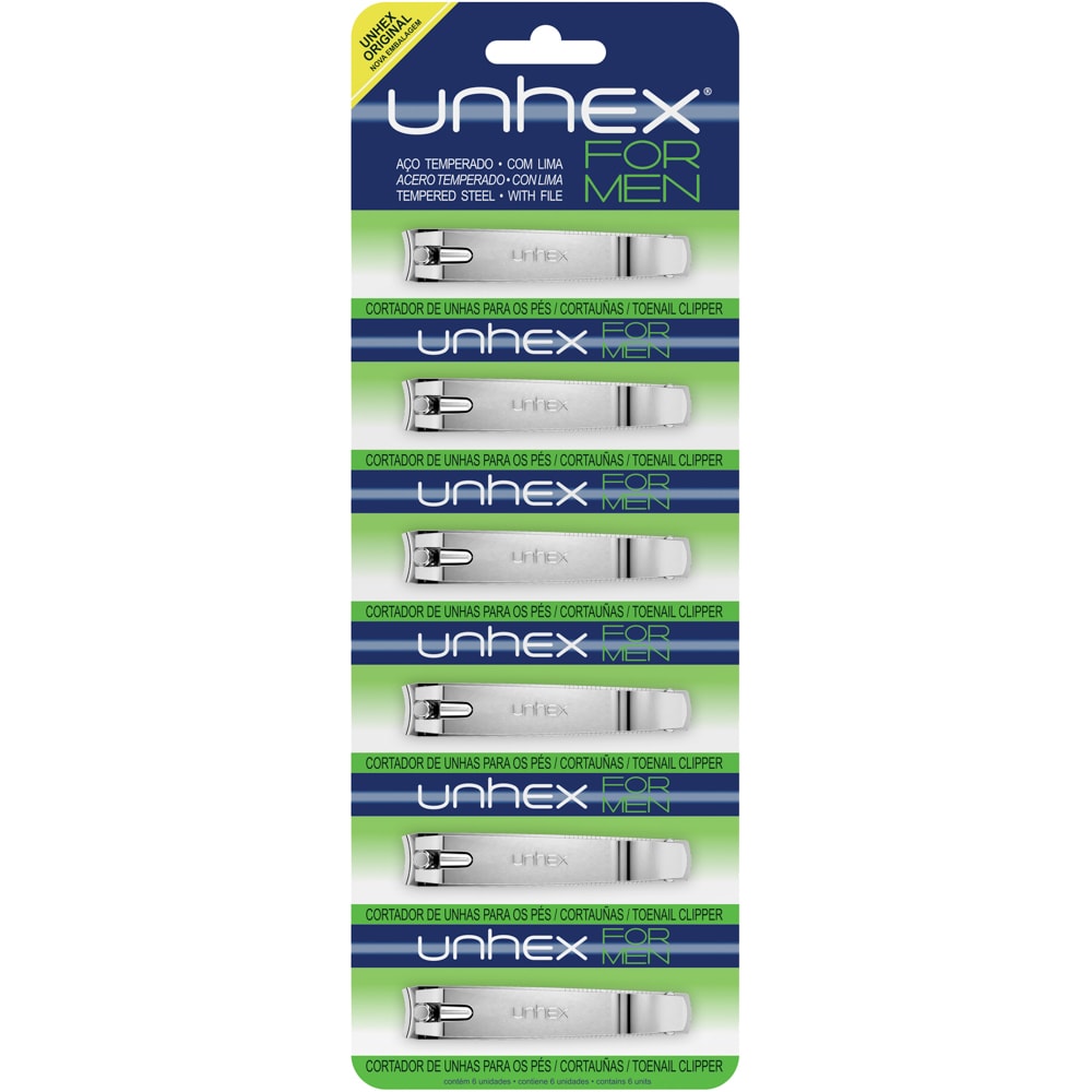 Cortador de Unha Unhex Cartela 6 Unidades - Destro