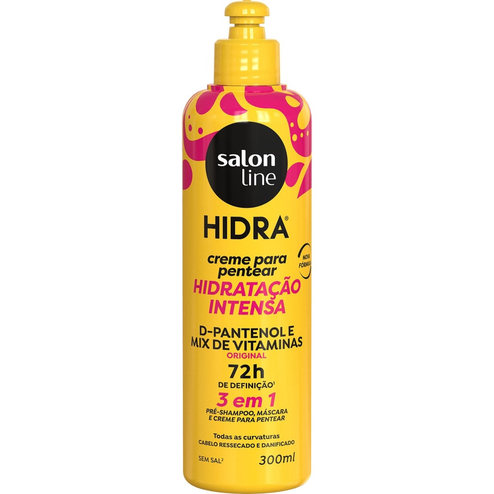 Creme de Pentear Salon Line Hidra 3 em 1 D-Pantenol 300ml - Destro