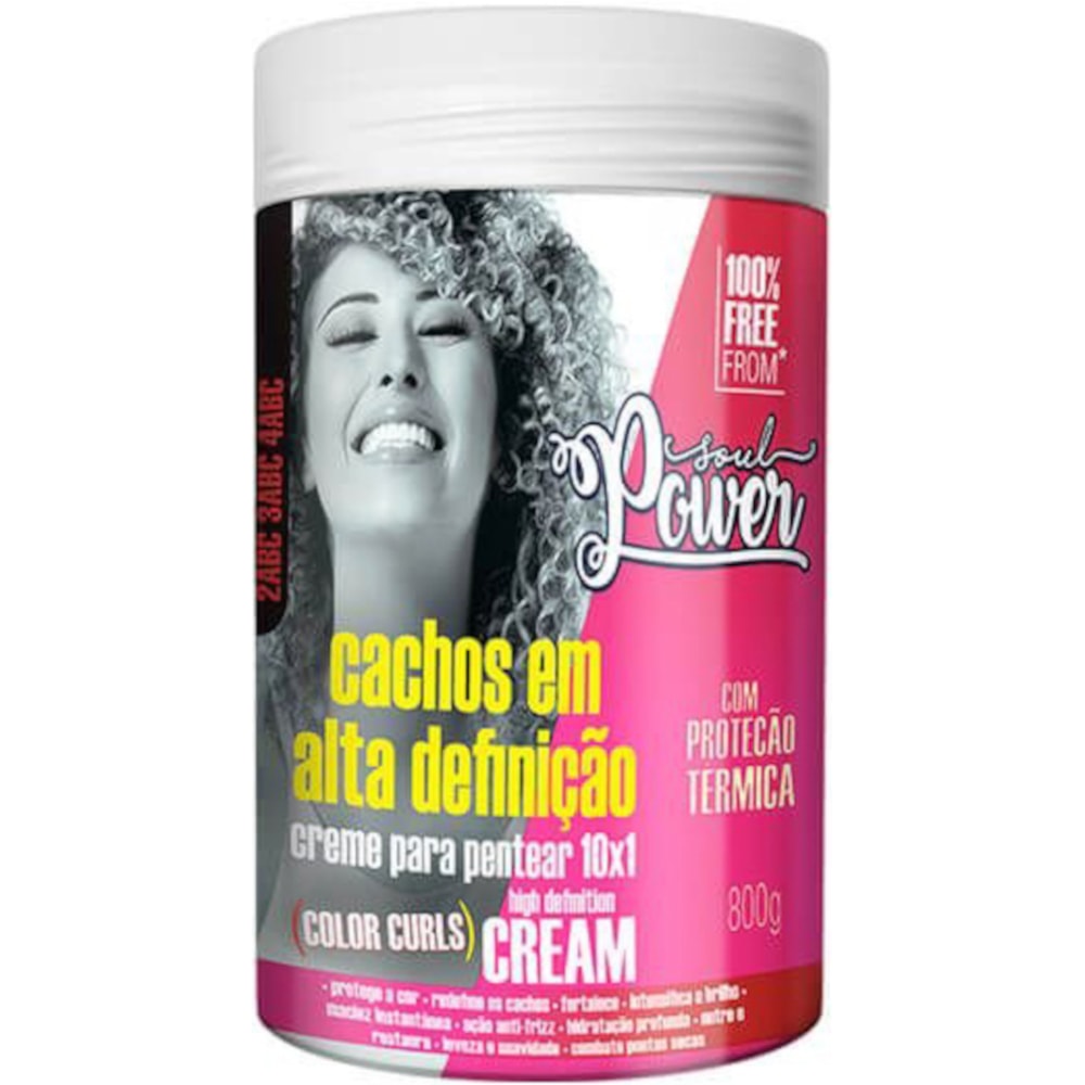 Creme de Pentear Soul Power Color Curls Cachos 800g - Destro