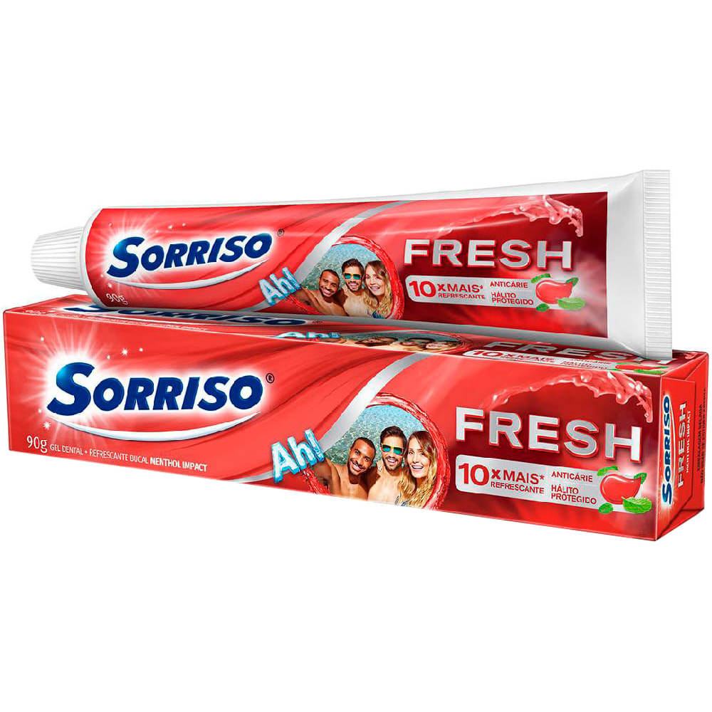 Creme Dental Sorriso Fresh Red 90g - Destro