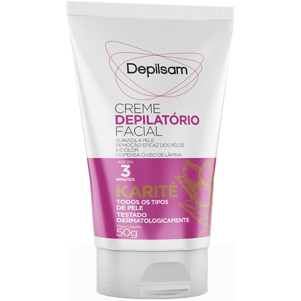 Creme Depilatório Facial Depilsam Karité 50g - Destro