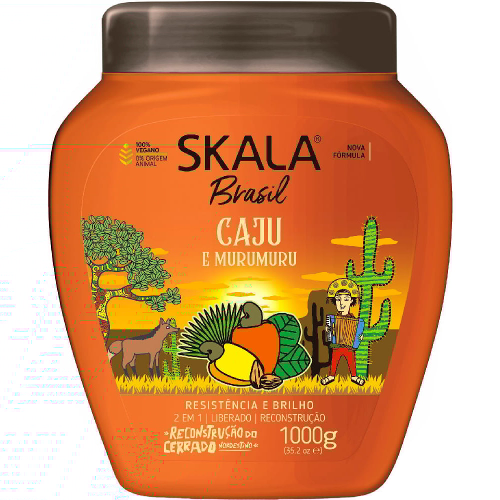 Creme Skala Brasil Reconstrução do Cerrado Caju e Murumuru 1kg - Destro