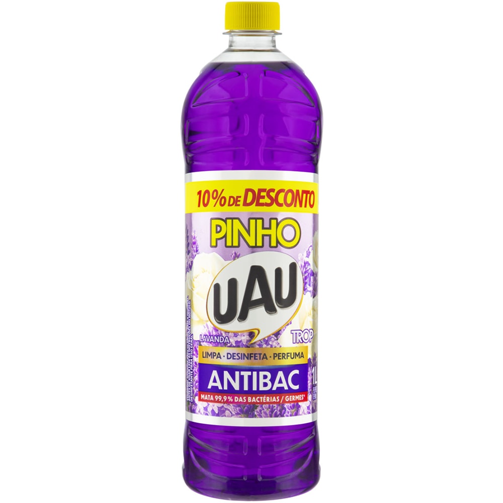 Desinfetante Líquido Uau Pinho Lavanda Antibac 500ml - Destro