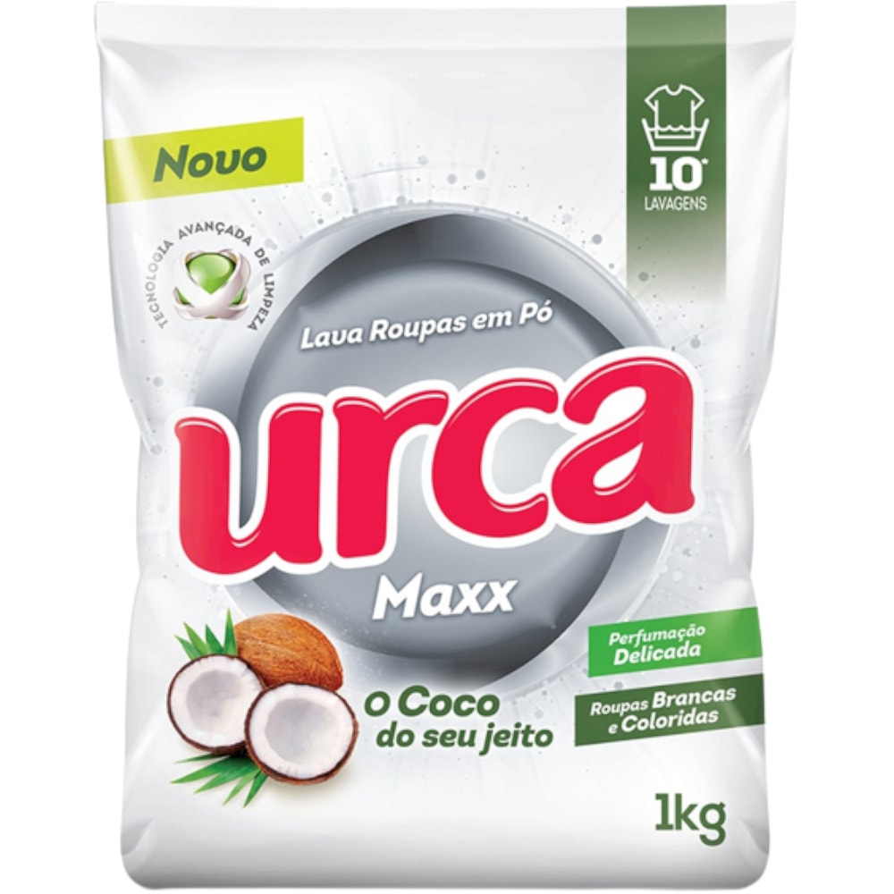 Detergente em Pó Urca Coco Sachet 1kg - Destro