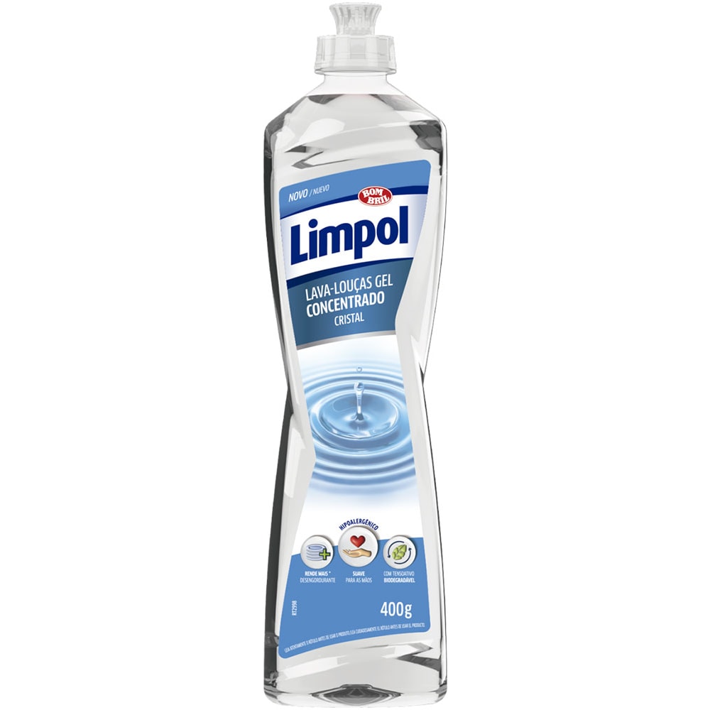 Detergente Limpol Cristal Gel 400g - Destro