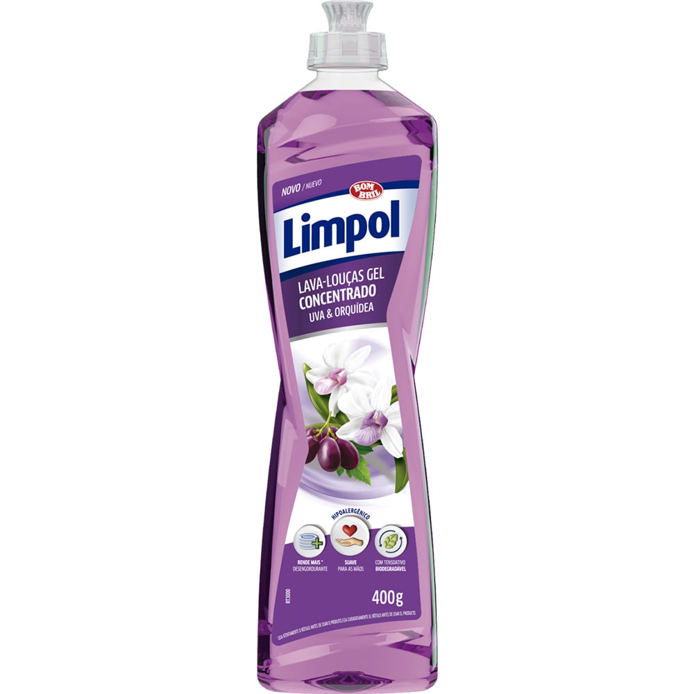 Detergente Limpol Uva & Orquídea Gel 400g - Destro