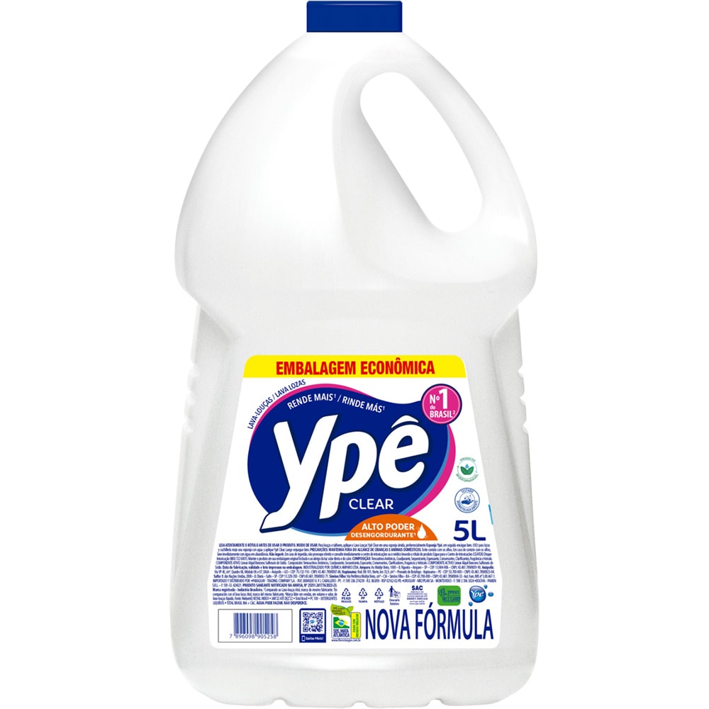 Detergente Ypê Clear Care 5l - Destro