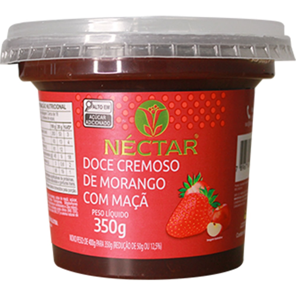 Doce Cremoso Néctar Sabor Morango 350g - Destro