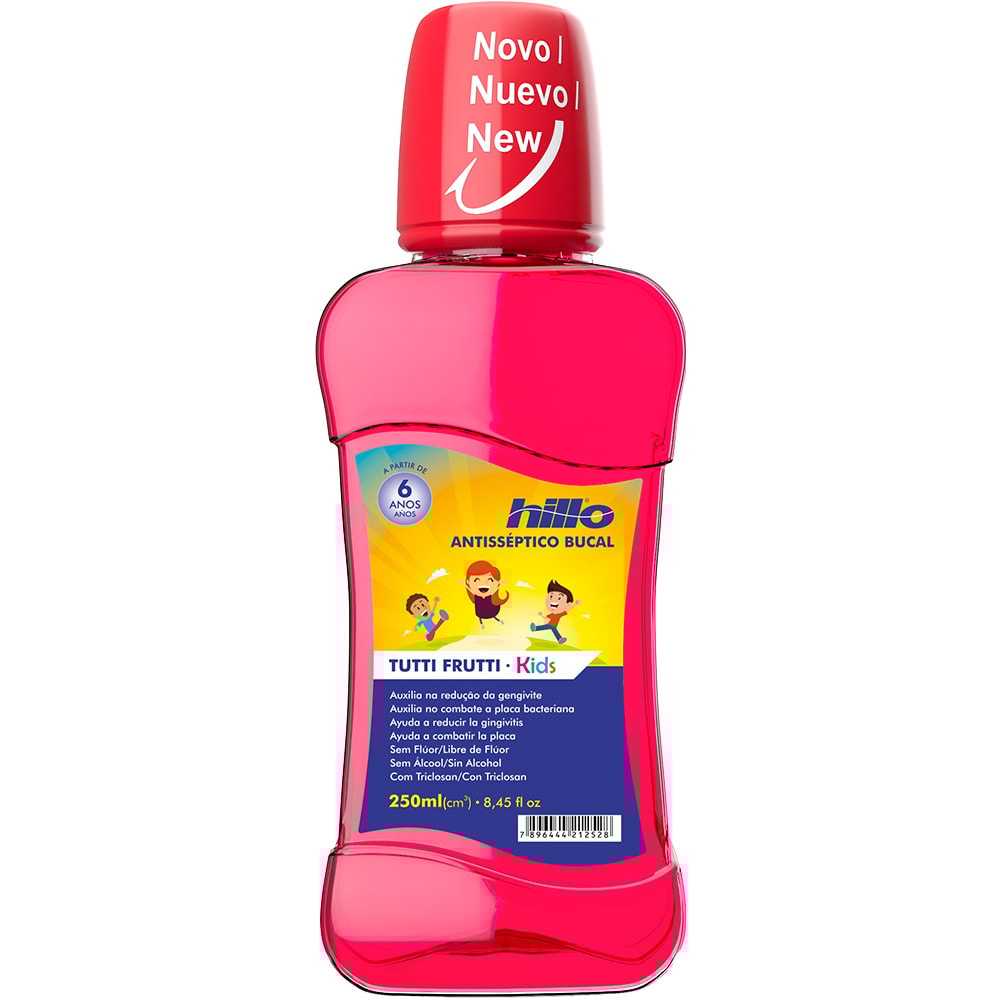 Enxaguante Bucal Hillo Tutti Frutti Kids 250ml - Destro