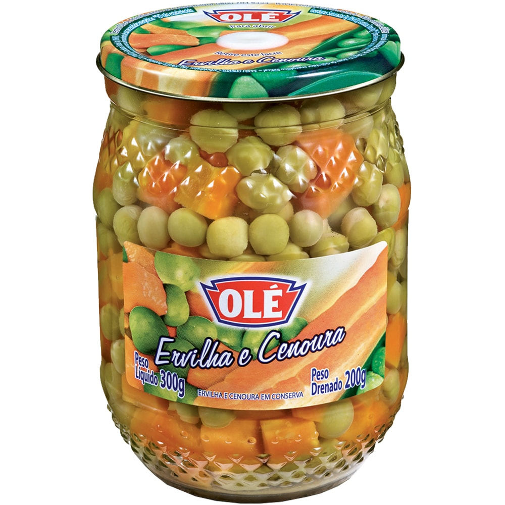 Ervilha e Cenoura Olé Em Conserva 170g - Destro