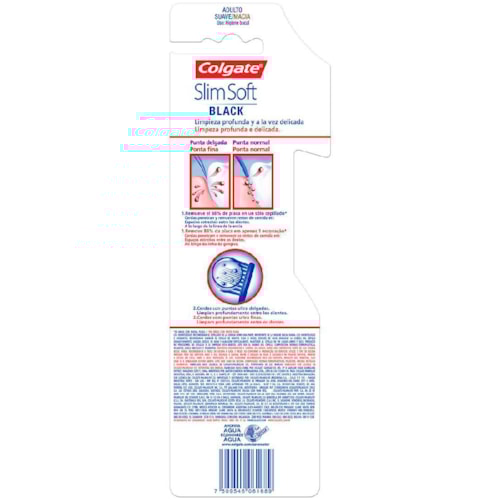 Escova de Dente Colgate Slim Soft Black Leve 2 pague 1 - Destro
