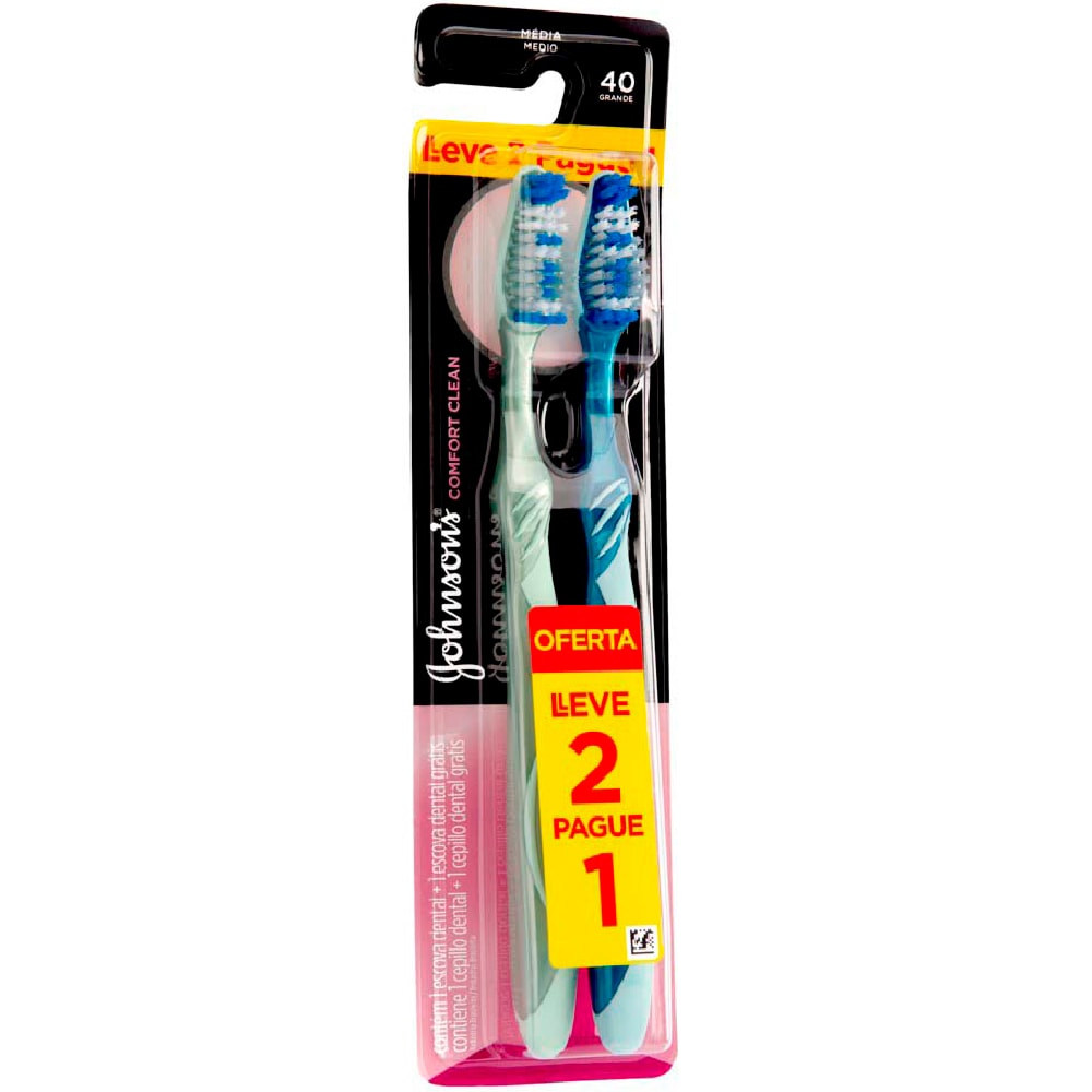 Escova Dental Johnson's Comfort Clean Grande Leve 2 Pague 1 - Destro