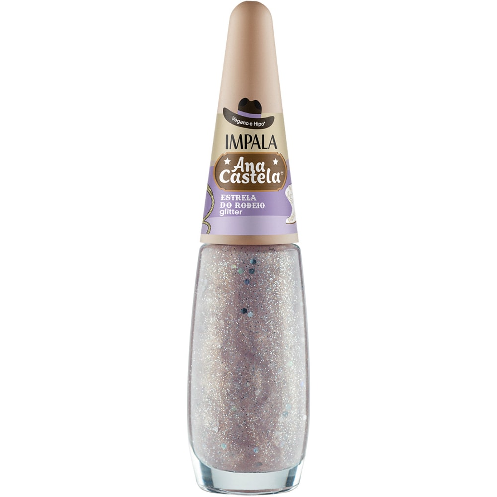 Esmalte Impala Ana Castela Estrela do Rodeio Glitter 7,5ml - Destro