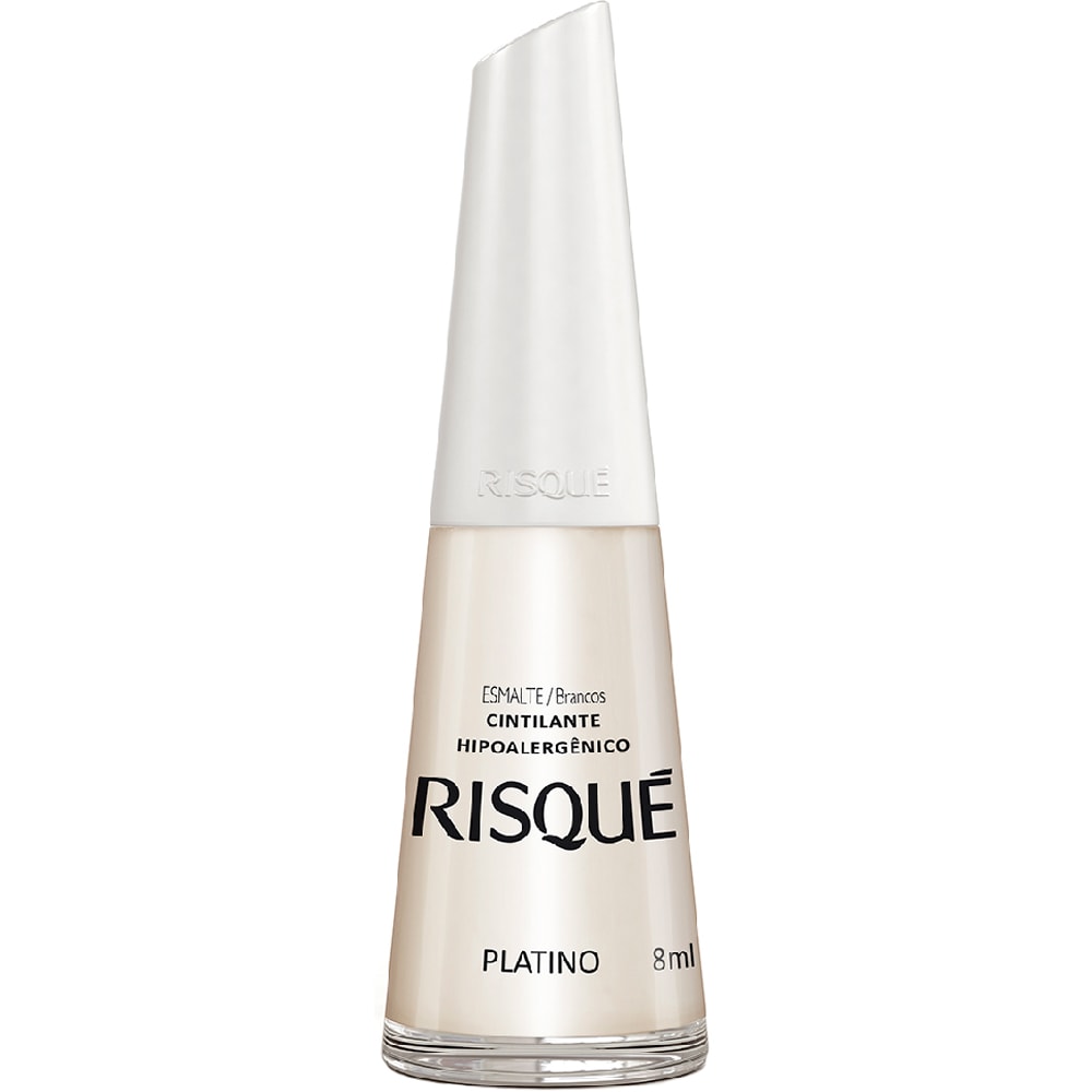 Esmalte Risqué Cintilante Platino 8ml - Destro