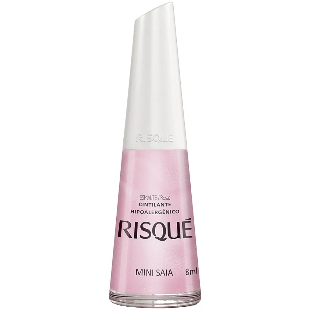 Esmalte Risqué Rosas Cintilantes Mini Saia 8ml - Destro