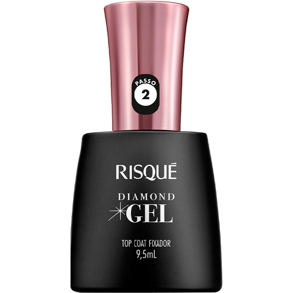 Esmalte Risqué Top Coat Fixador Diamond Gel 9,5ml - Destro