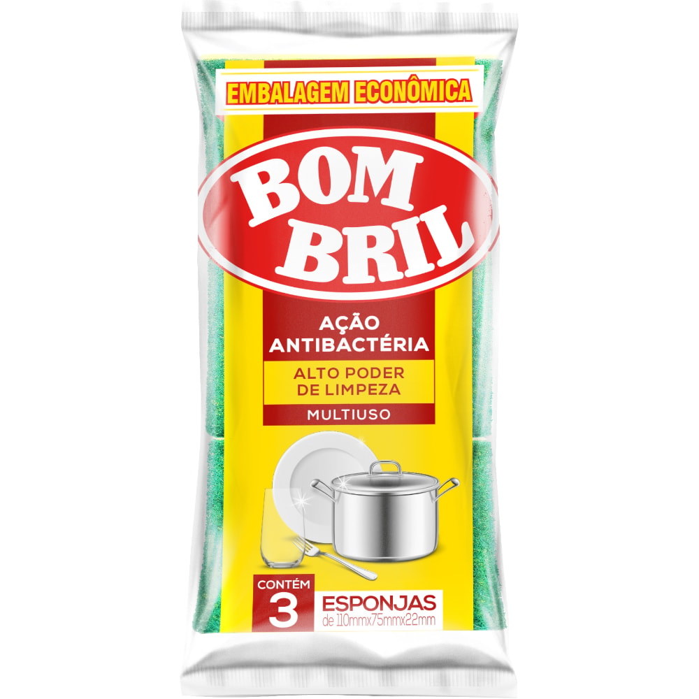 Esponja Bombril Multiuso 3 Unidades - Destro