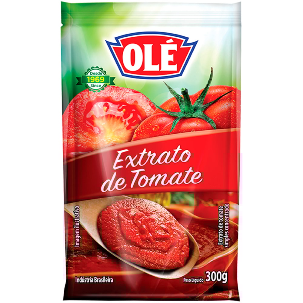 Extrato de Tomate Ole Sachet 300g - Destro