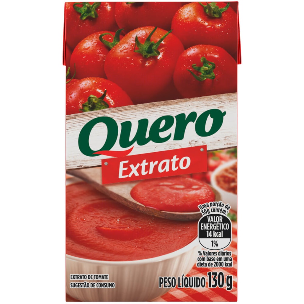 Extrato de Tomate Quero TP 130g - Destro