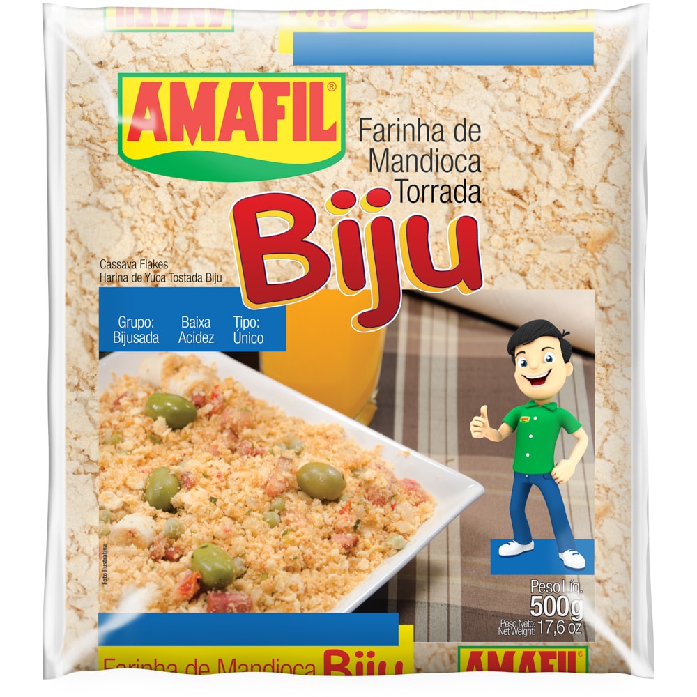 Farinha de Mandioca Biju Amafil 500g - Destro