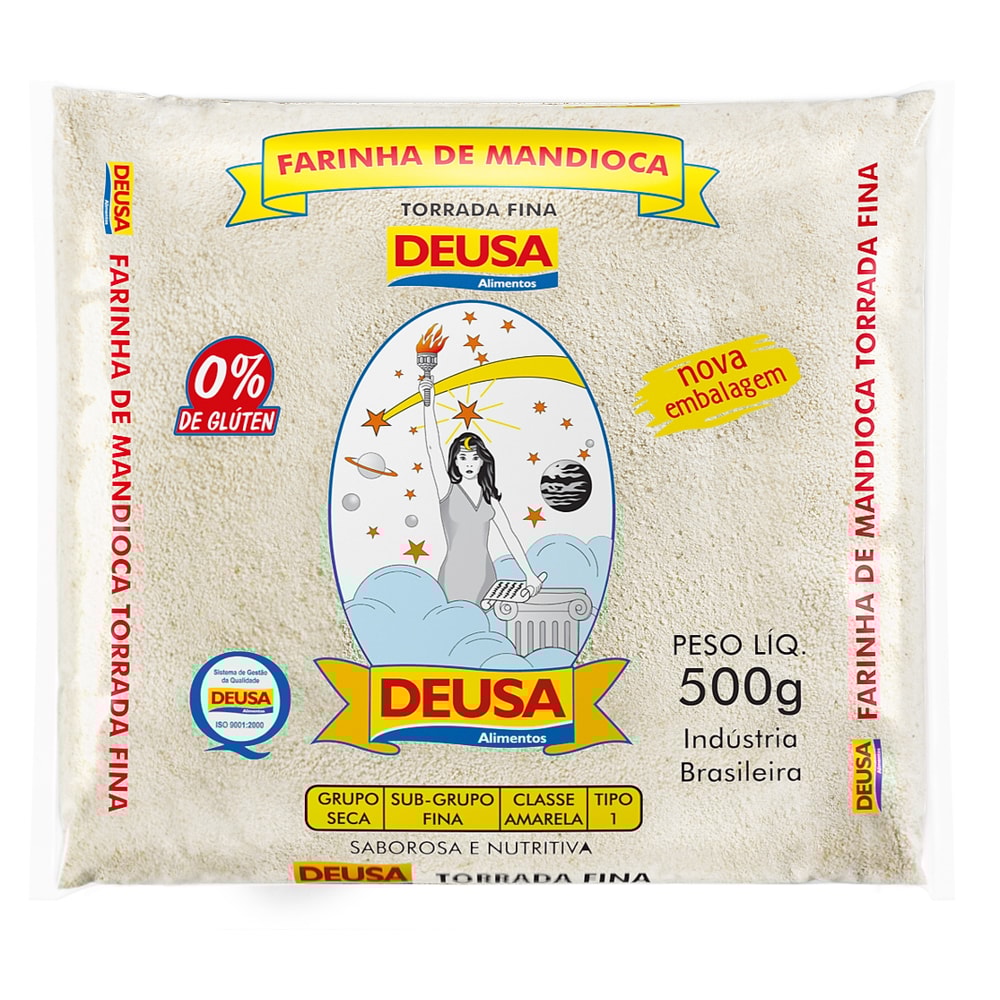 Farinha de Mandioca Deusa Torrada 500g - Destro