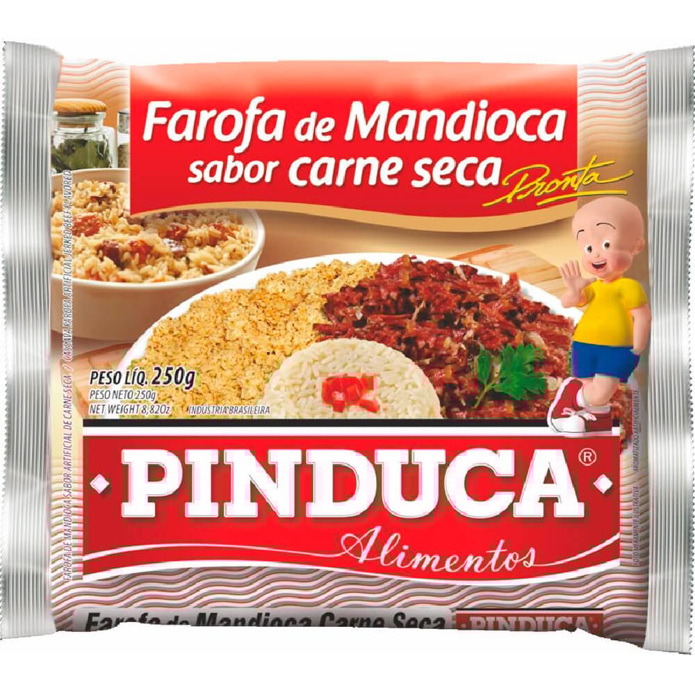 Farofa Pinduca Pronta Carne Seca 250g - Destro