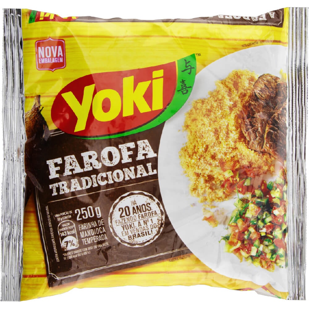 Farofa Yoki Temperada Tradicional 250g - Destro