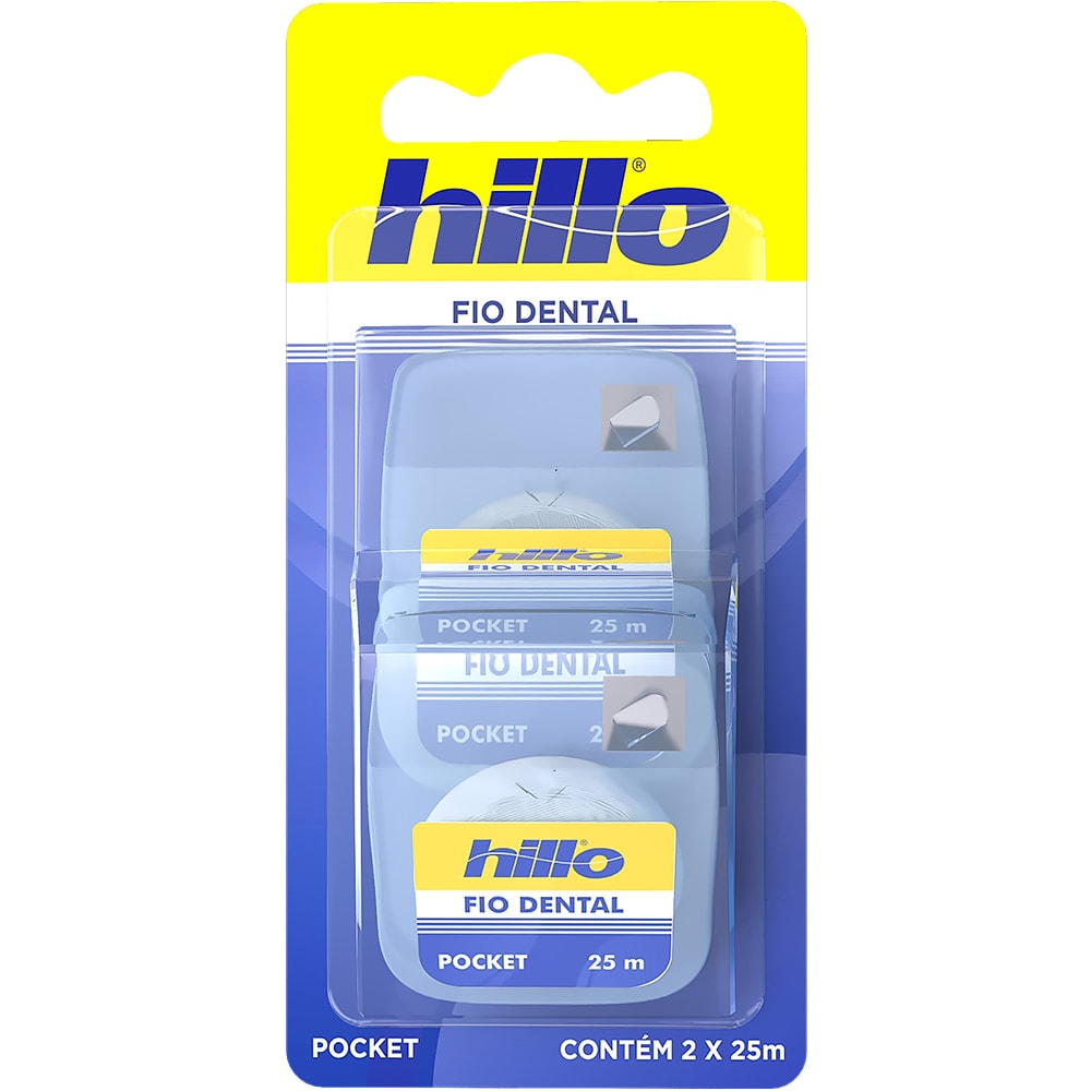 Fio Dental Hillo Pocket 25m 2Un - Destro