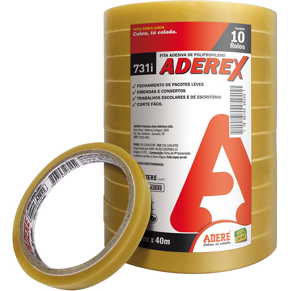 Fita Adesiva Adere 12mmx40m - Destro