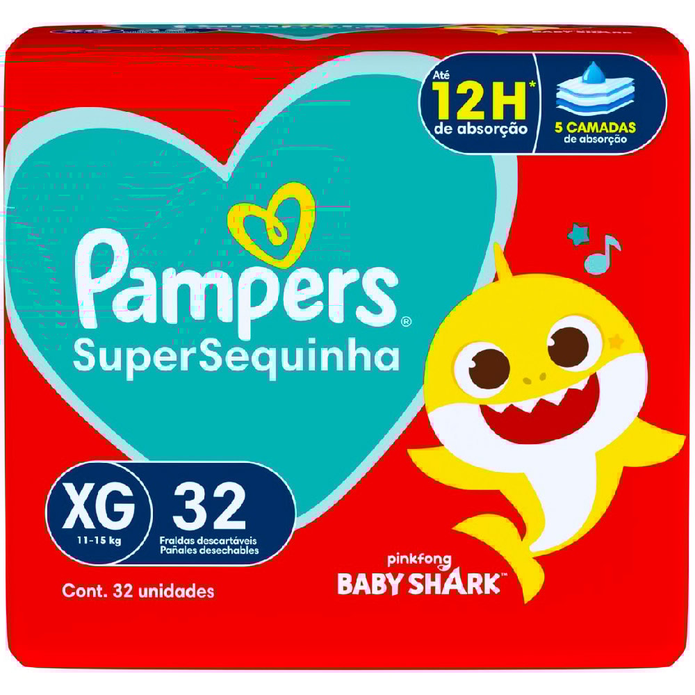 Fralda Pampers SuperSequinha Mega XG 32Un - Destro