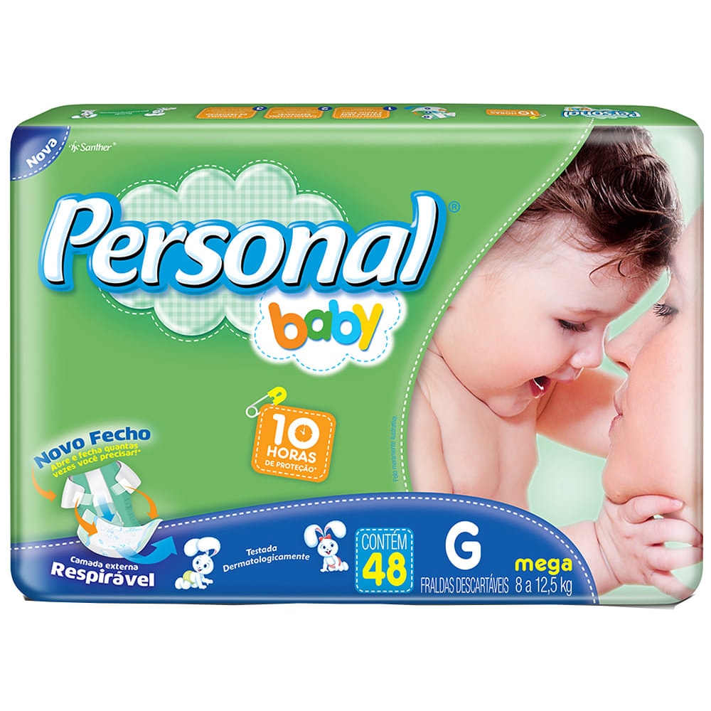 Fralda Personal Baby Descartável G Mega 48UN - Destro