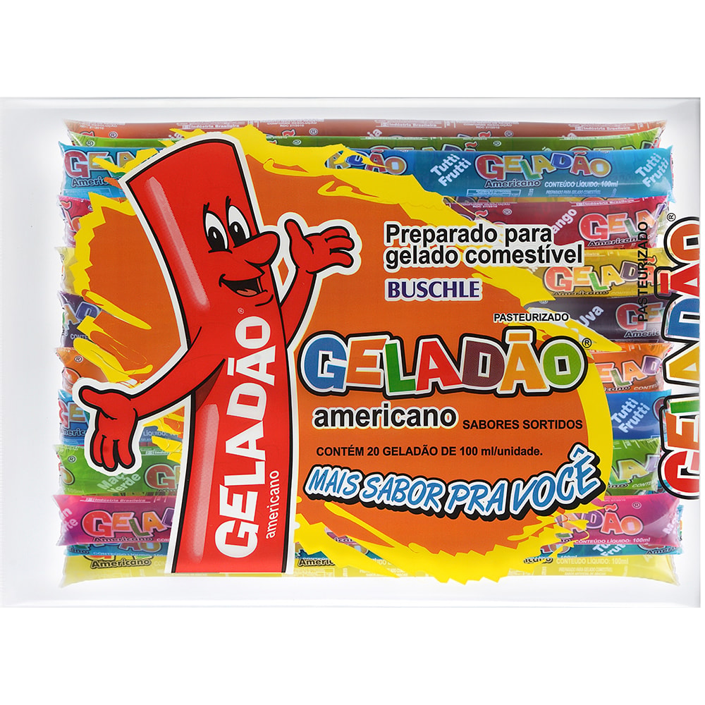 Geladinho Americano Sortidos 10x55ml - Destro
