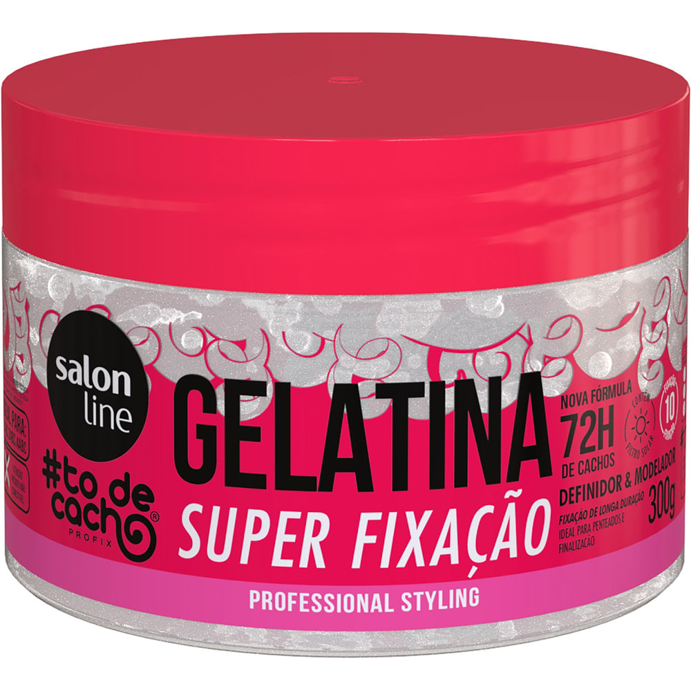 Gelatina Capilar Salon Line Para Cachos Super Fixação 300g - Destro