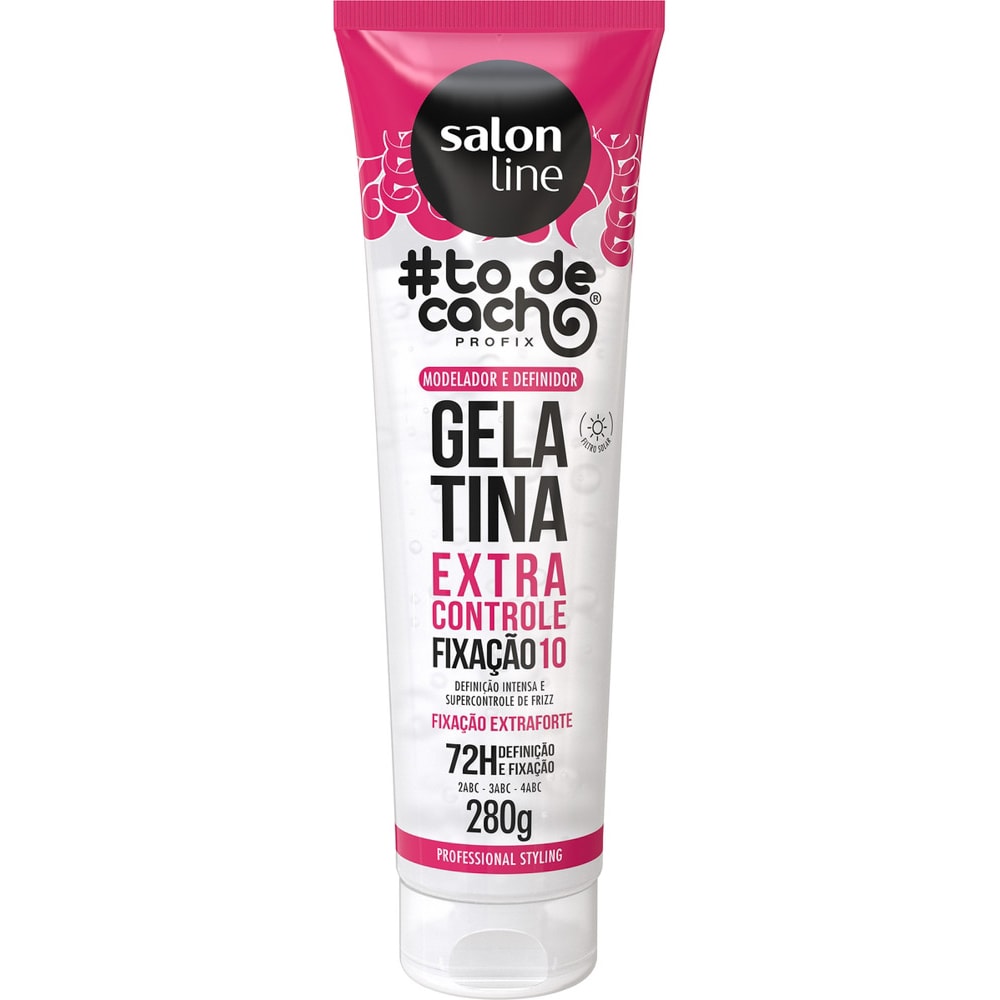 Gelatina Salon Line Fixador Extra Forte Cachos 280g - Destro