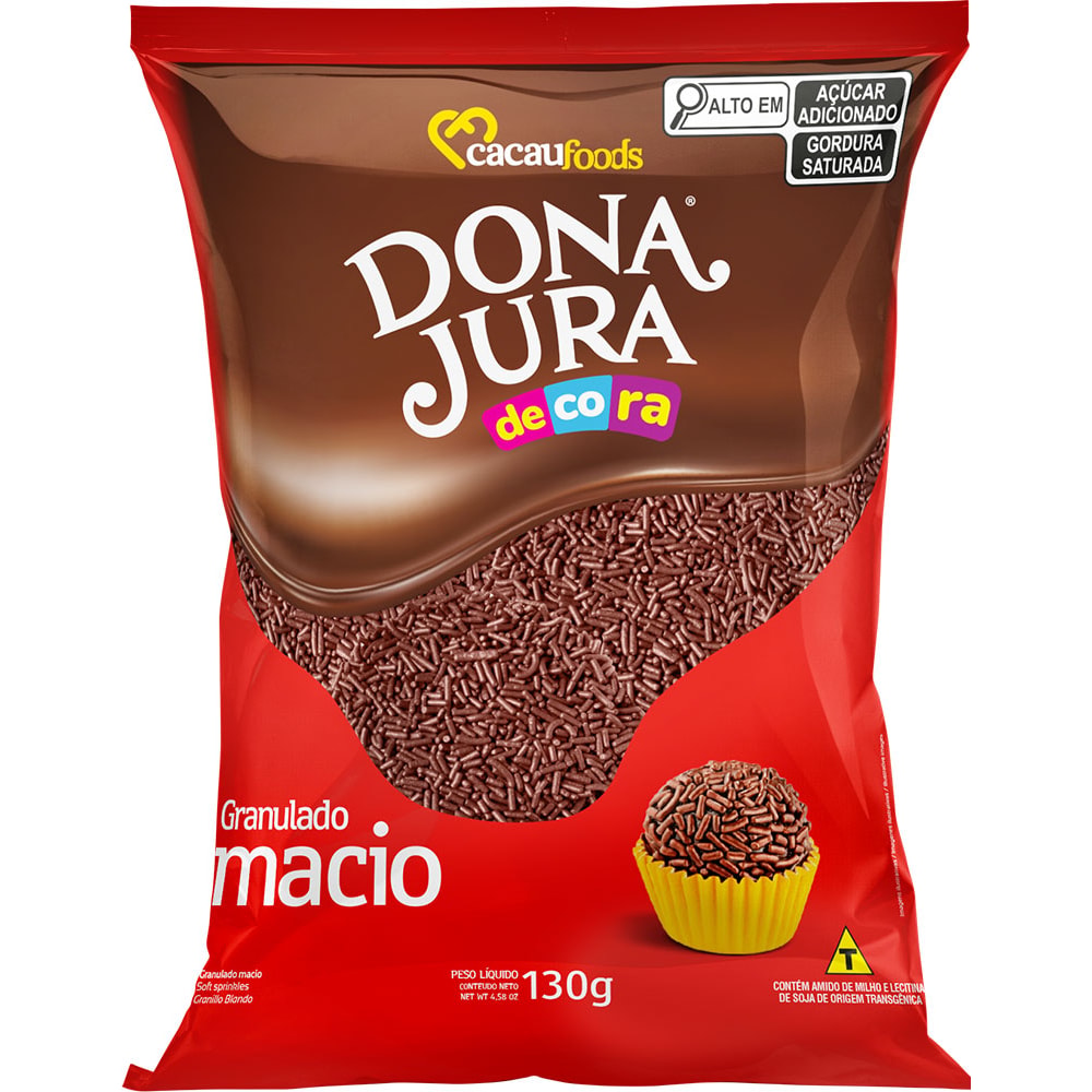 Granulado Chocolate Dona Jura Decora 130g - Destro