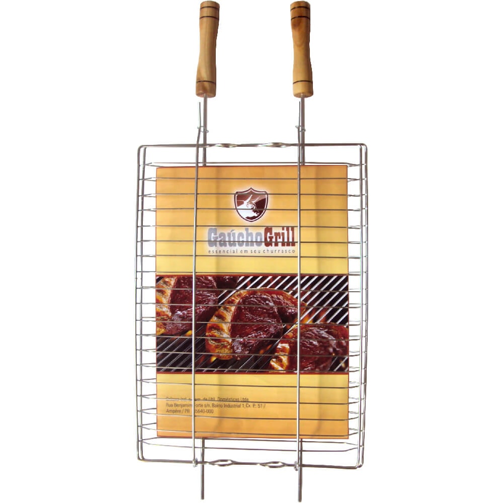 Grelha Grilazer Gaúcho Grill Dupla 36X50cm - Destro