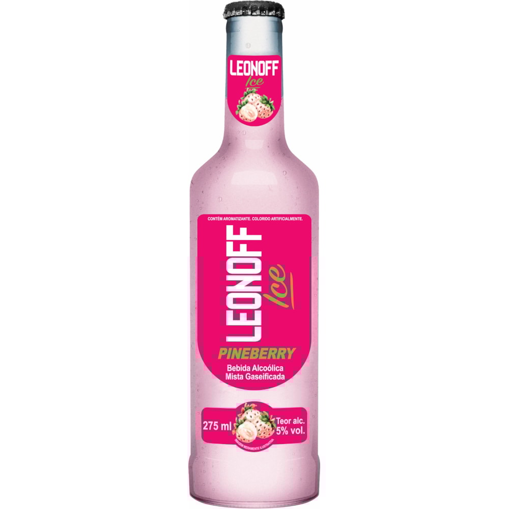 Ice Leonoff Sabor Pineberry 275ml - Destro