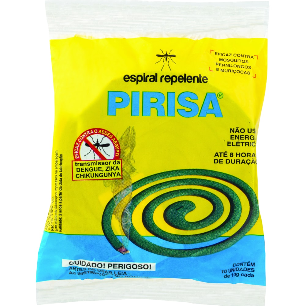 Inseticida Pirisa Espiral 10 Unidades - Destro