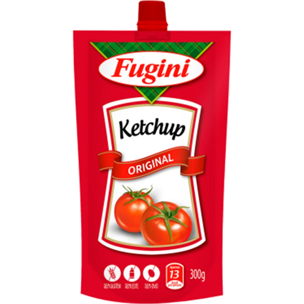 Ketchup Fugini Original Sachê Com Bico 300g - Destro