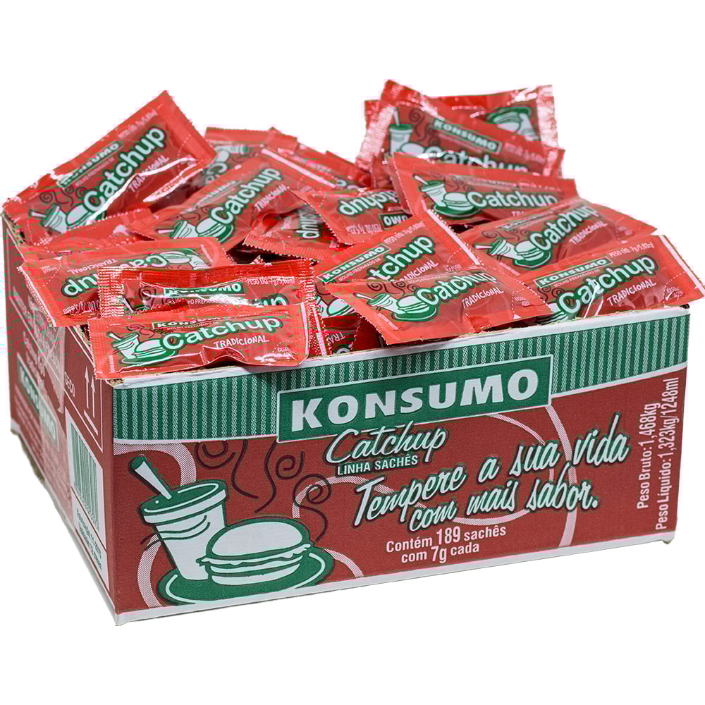 Ketchup Konsumo Sachet 189x7g - Destro