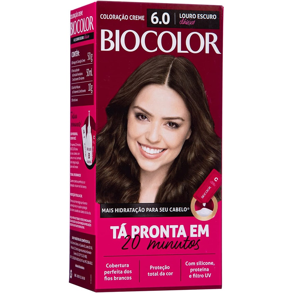 Kit Coloração Biocolor 6.0 Louro Escuro - Destro
