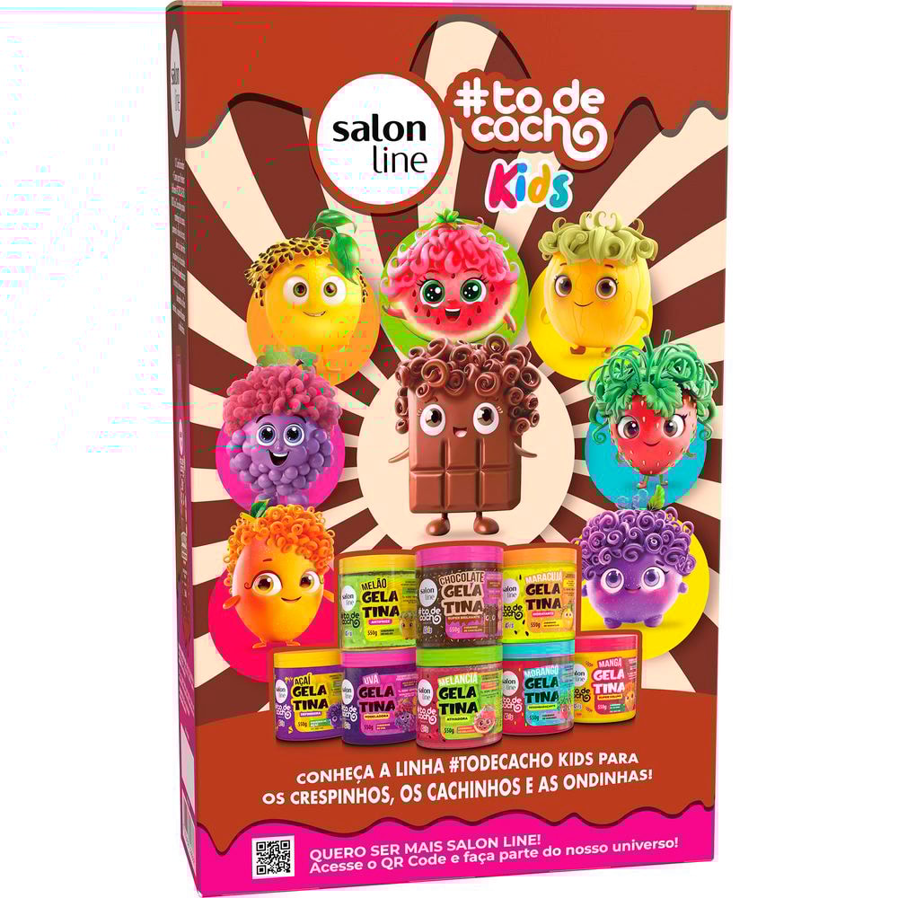 Kit Salon Line #todecacho Kids Chocolate Sh 300ml + Cond 200ml - Destro